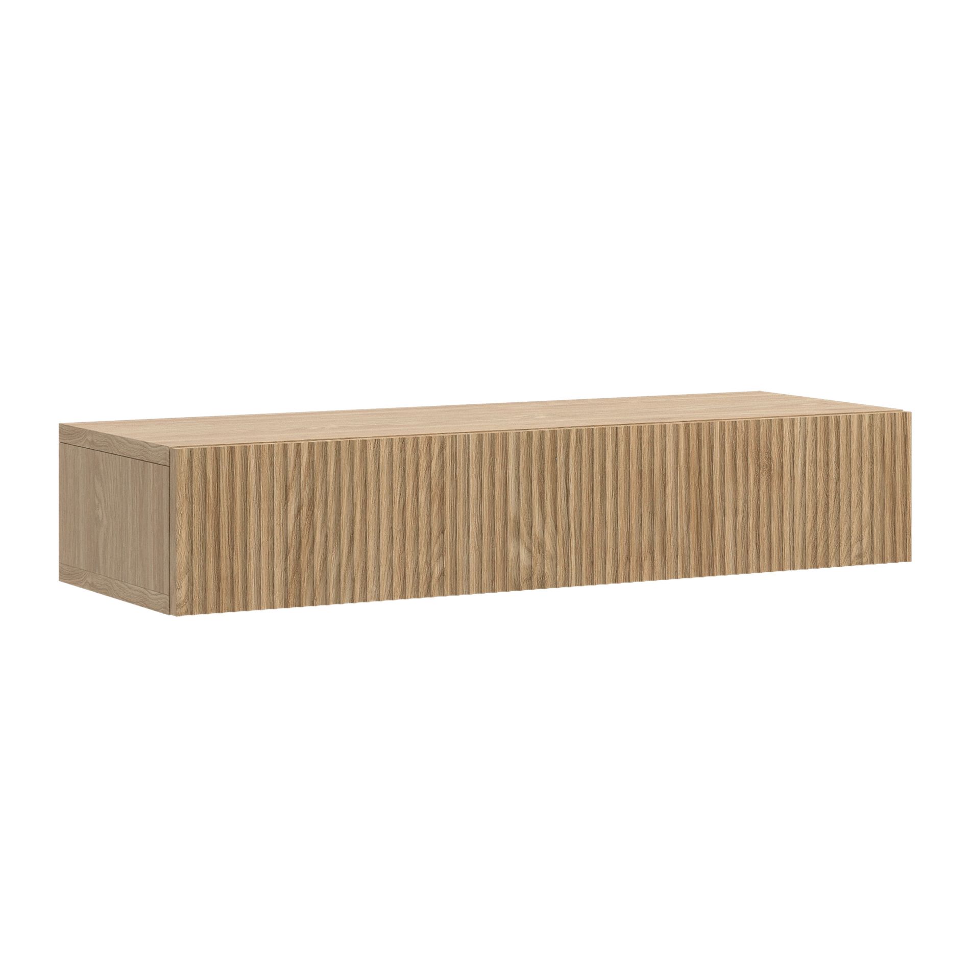 Consola suspendata Selsey Nolie cu 1 sertar, aspect stejar, 90 cm - eMAG.ro