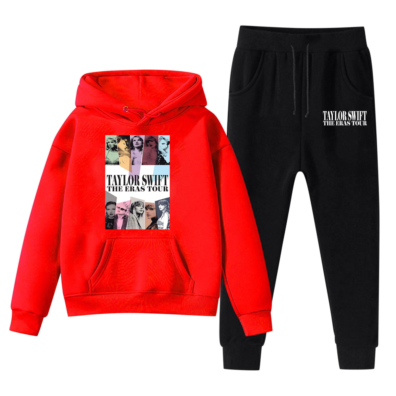 Trening copii, Model Taylor Swift The Eras Tour, hanorac fleece rosu ...