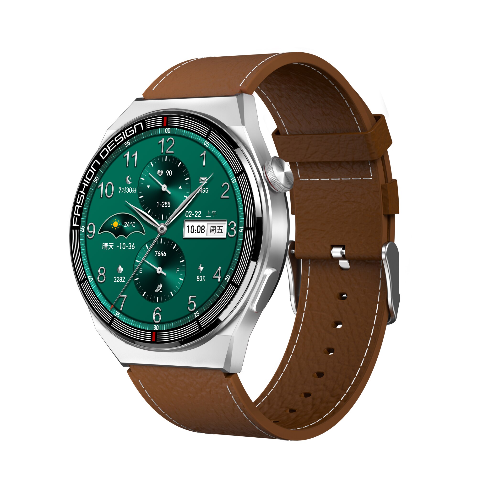 Smartwatch KALOBEE, 1.68", AMOLED, gri, set 3 curele - eMAG.ro