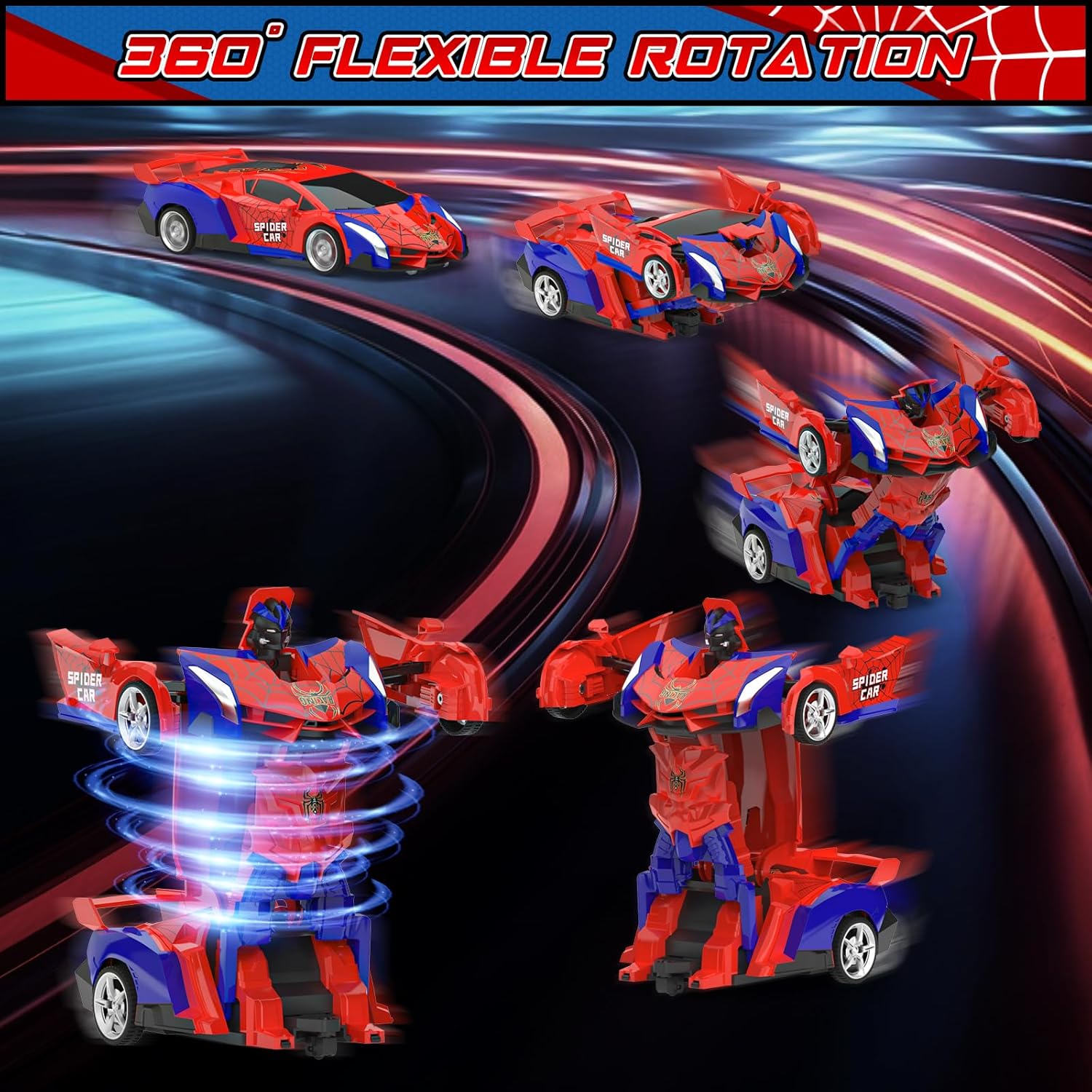 Transformers 2 az 1-ben távirányítós átalakítható autó, távirányítóval ...