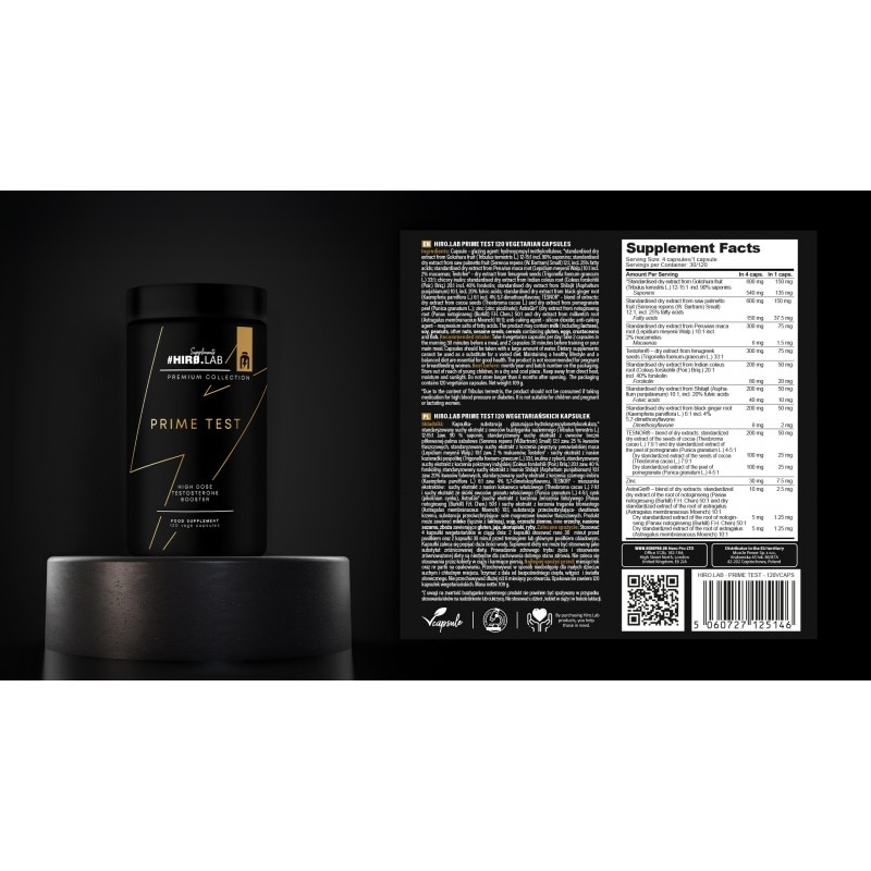 Prime Test - Complex libidou - 120 Capsule, Hiro.Lab - eMAG.ro