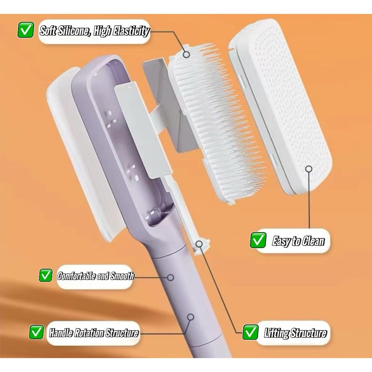 Perie de par pentru ondulare, design ergonomic, usor de curatat ...