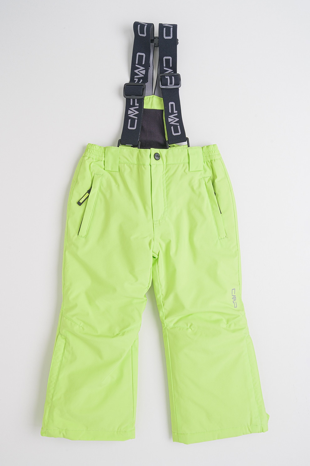CMP, Pantaloni cu bretele detasabile pentru ski, Verde pal, 128 CM ...