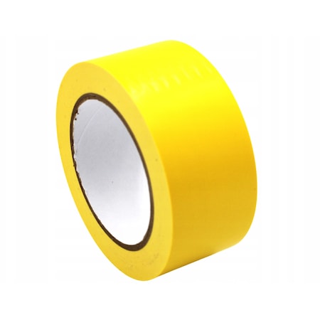 Banda marcaj galbena autoadeziva 50mm x 33m, folie PVC rezistenta - eMAG.ro