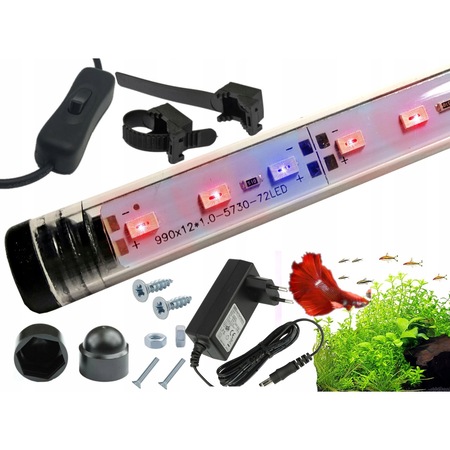 Lampa LED acvariu 150cm, lumina GROW PLANT 3:1, rosu-albastru, set ...