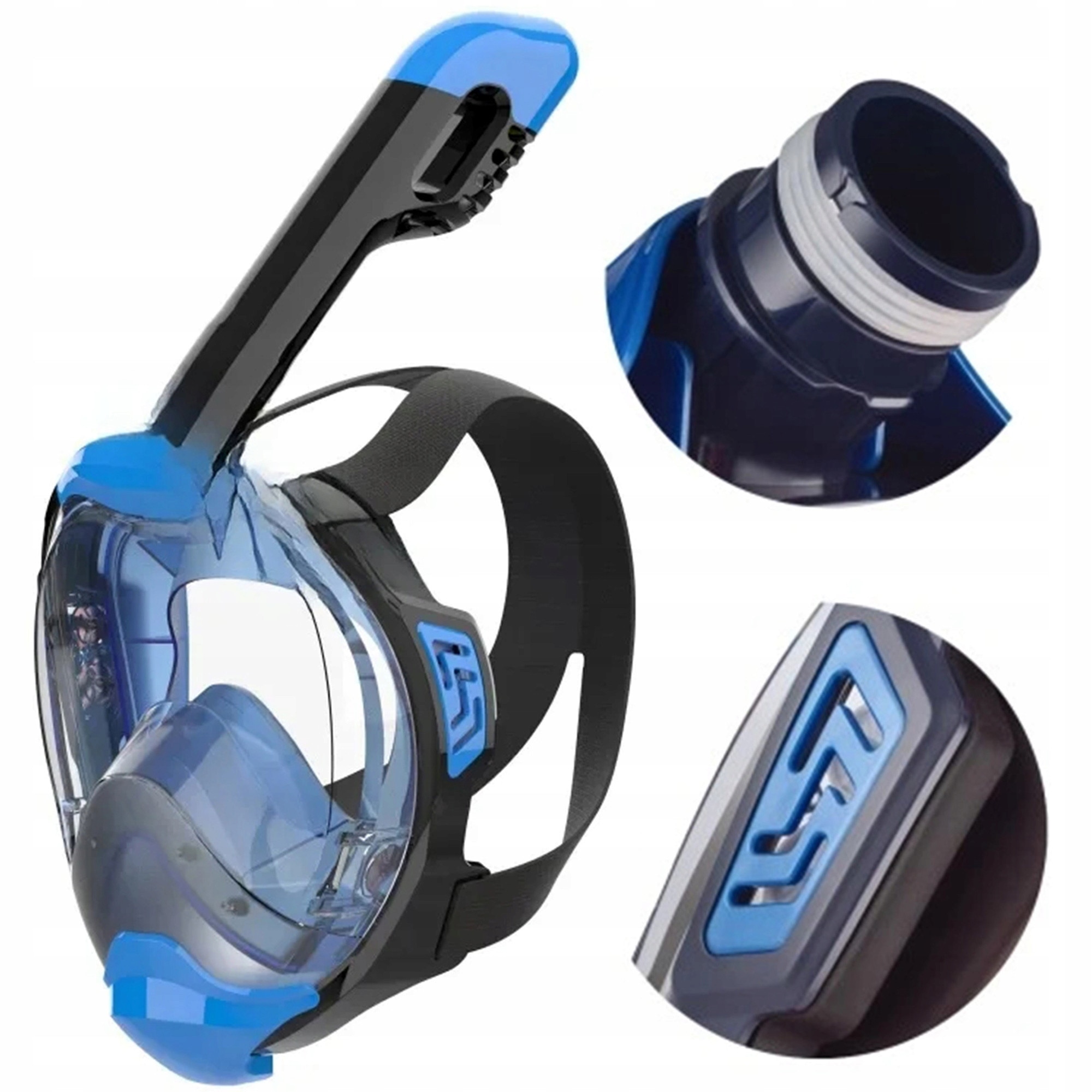 Masca de Scufundare si Snorkeling Full Face Hydro L/XL - Vedere ...