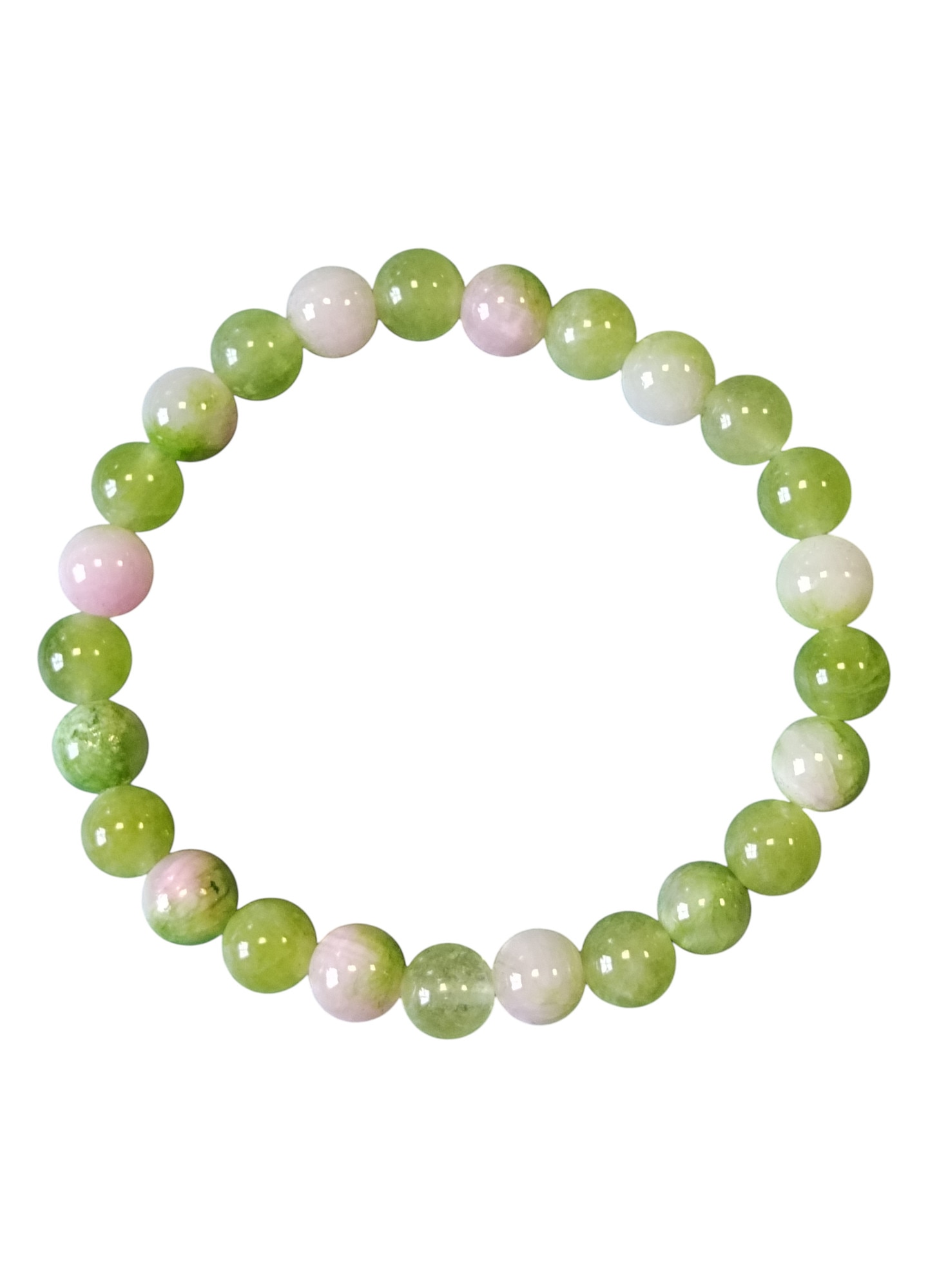 Bratara din peridot si jad, 8mm, pietre semipretioase, verde - eMAG.ro