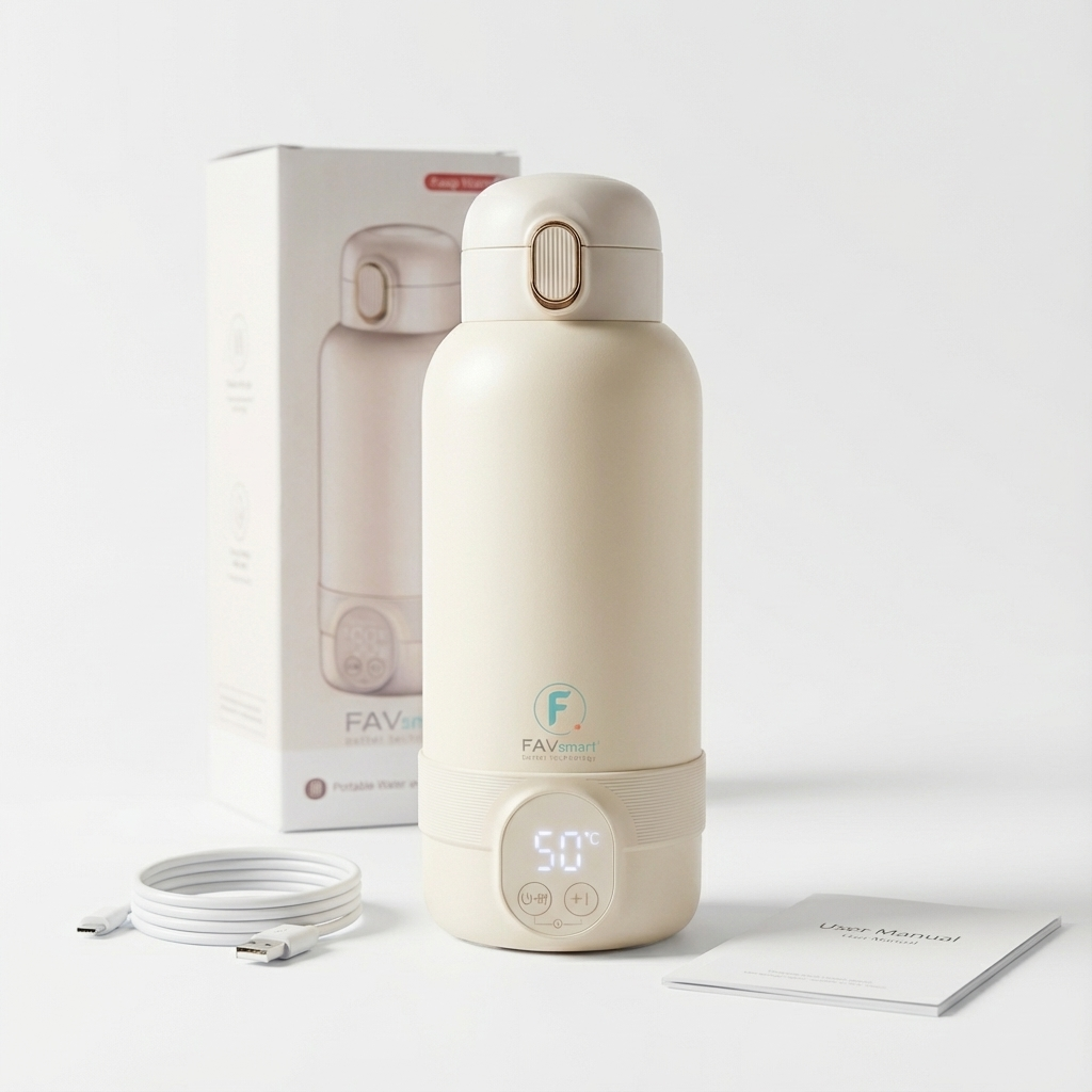Incalzitor Portabil Lapte si Apa FAVsmart RK4, Wireless, 500ml ...