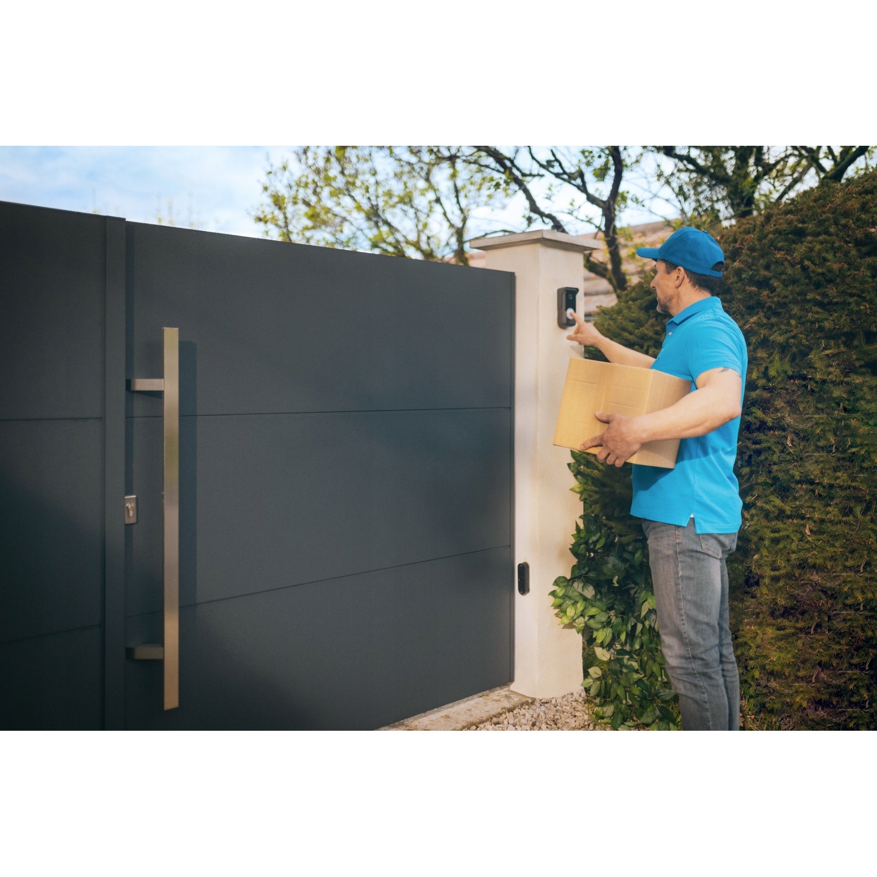Videointerfon Somfy V500 Connect, 7", WiFi, control acces, set complet ...