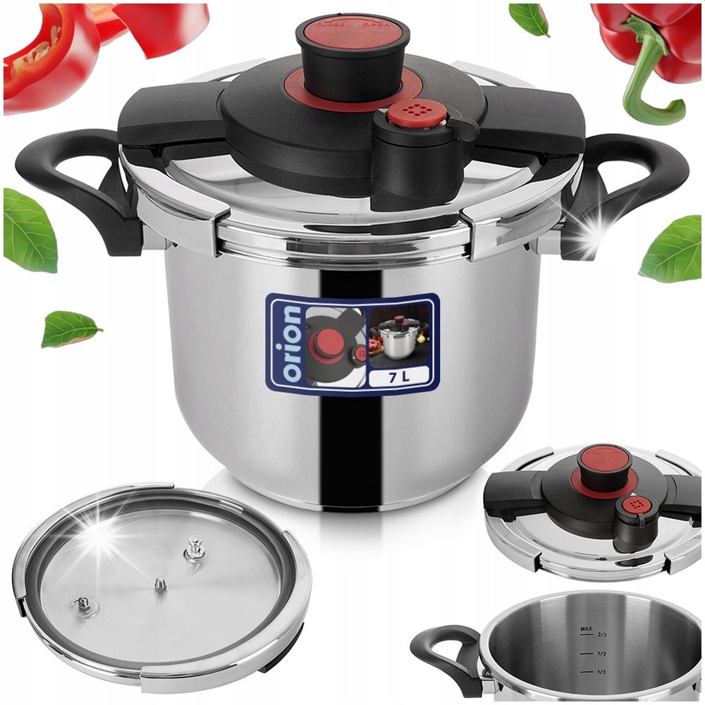 Oala sub presiune Orion 7L automata, inox, 2 programe de gatire ...