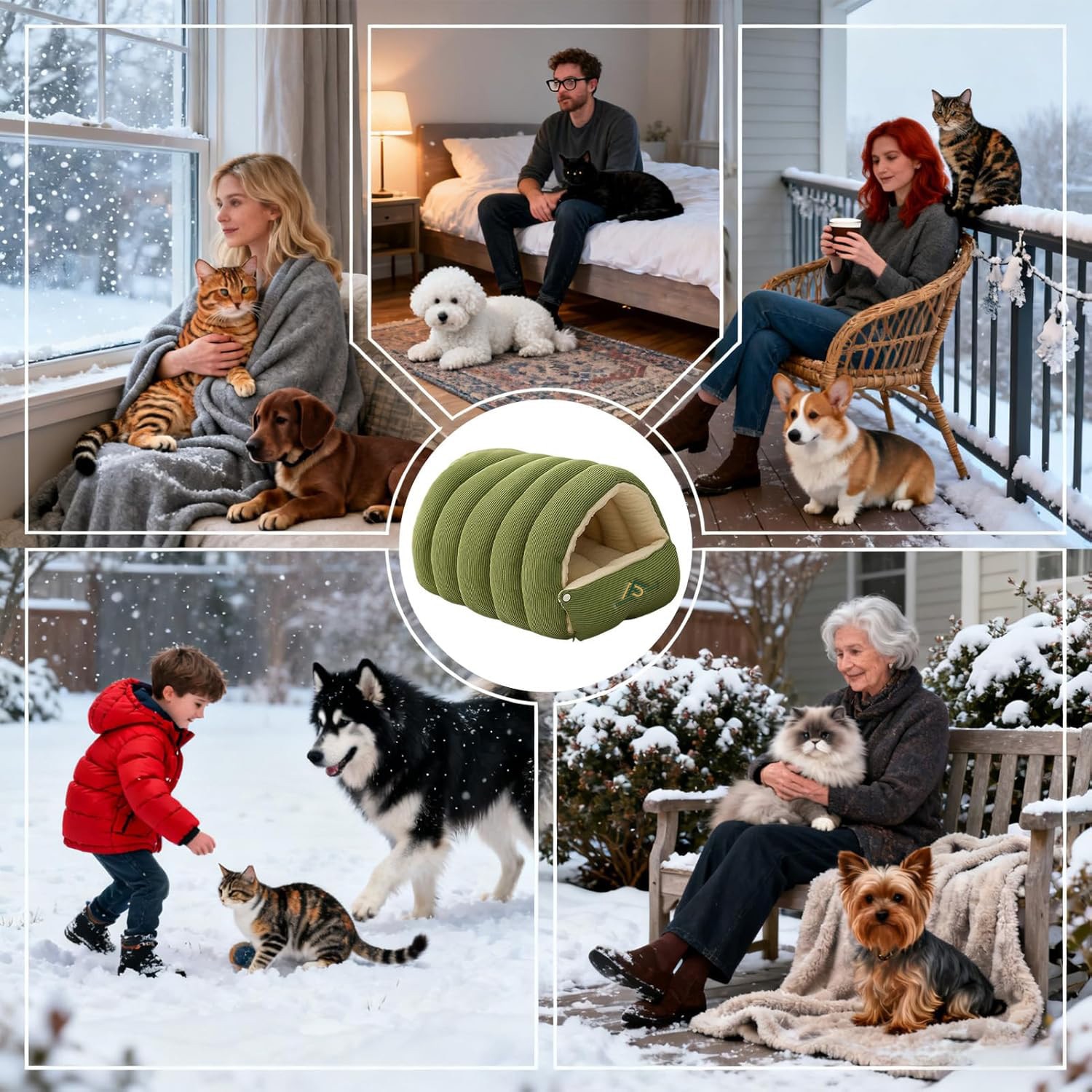 Culcus Pentru Caini si Pisici, Fish & Paws ® Pat Tip Pestera pentru ...