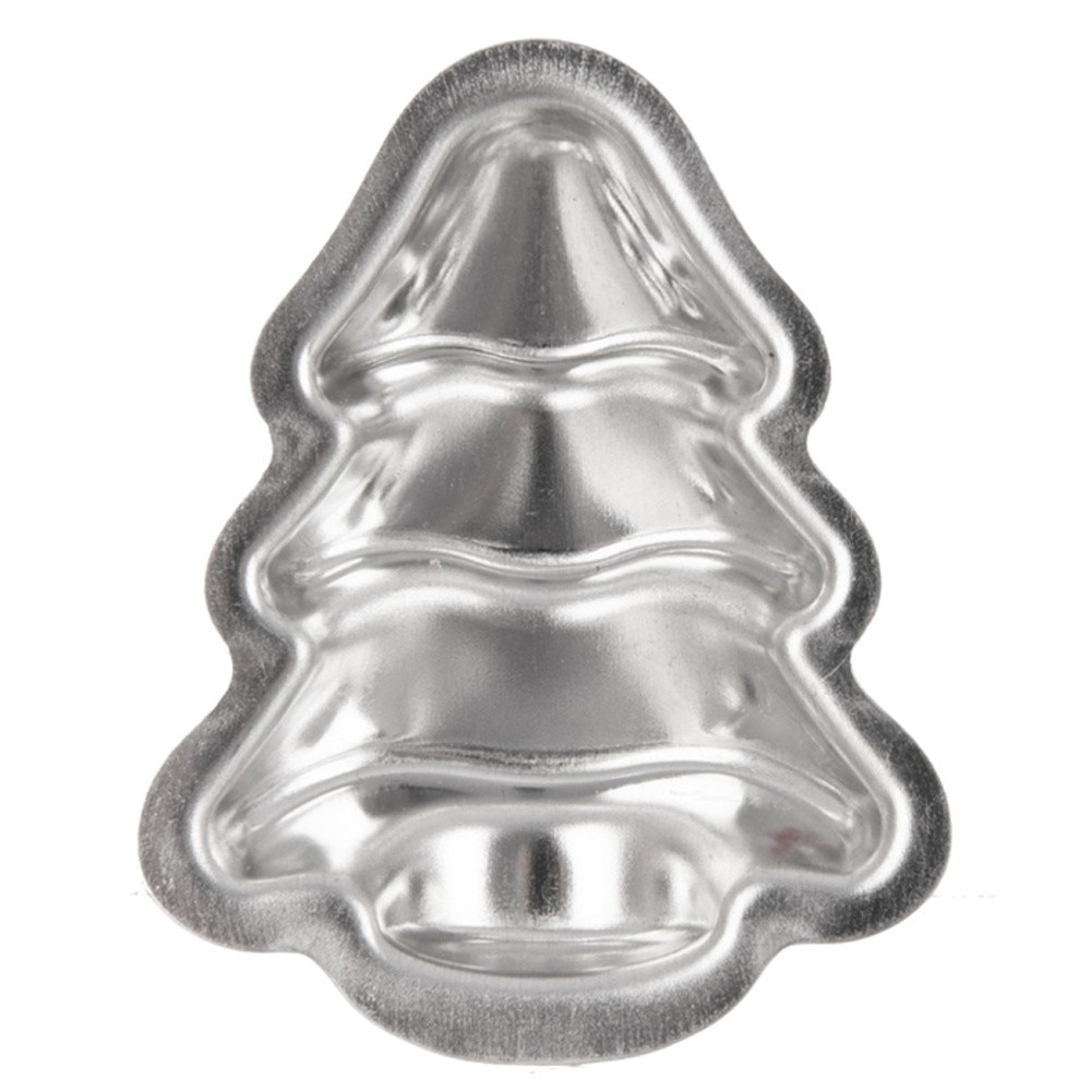 Set 20 forme prajituri Artemis, in forma de brad, metalice, 5,5x4,5x1 ...