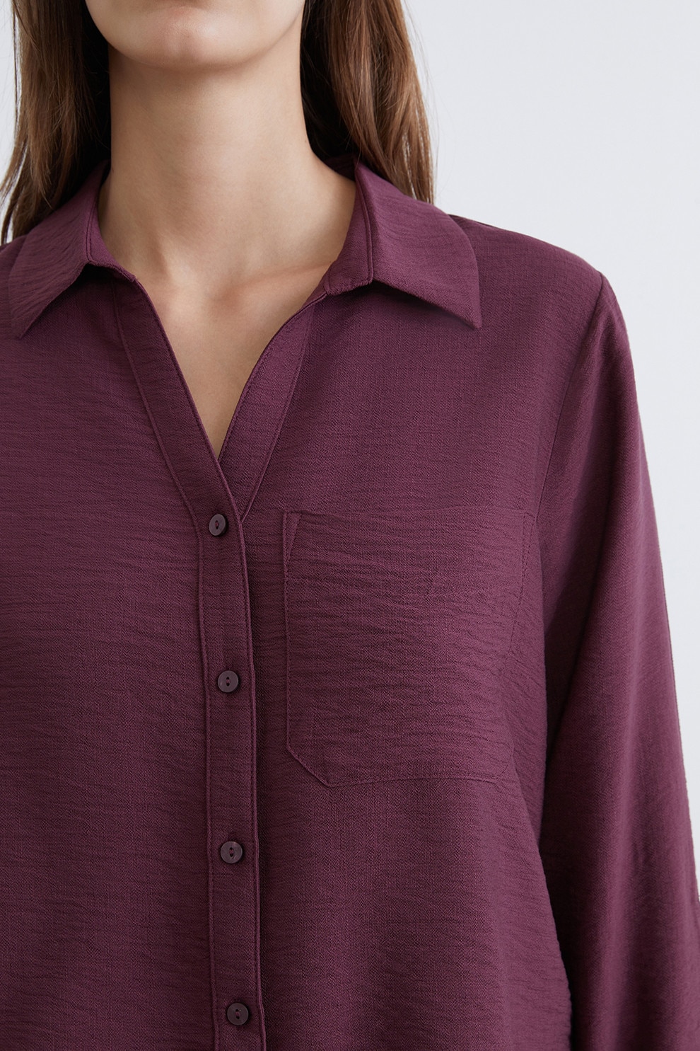 LC WAIKIKI, Camasa vaporoasa cu buzunar pe piept - eMAG.ro