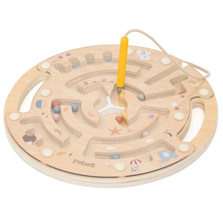 Labirint magnetic din lemn, Viga Toys, 4 anotimpuri, pentru copii de la ...