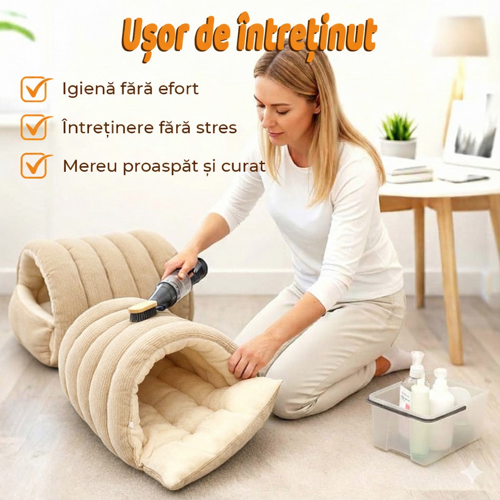 Culcus Pentru Caini si Pisici, Fish & Paws ® Pat Tip Pestera pentru ...