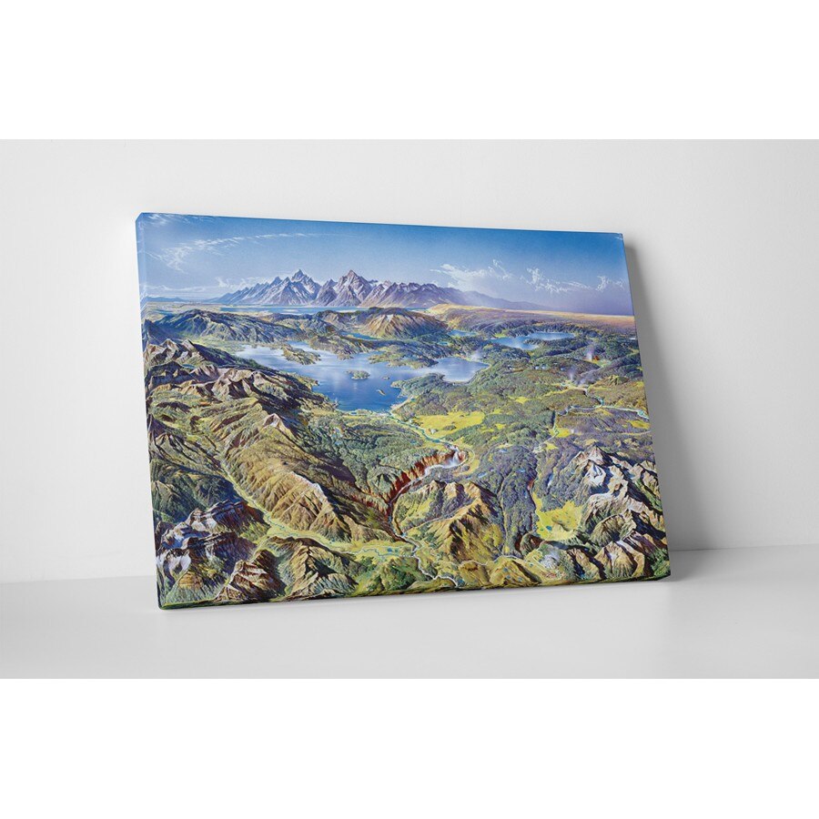 Peisaj de munti inalti - Tablou Canvas - 35x45 cm - eMAG.ro
