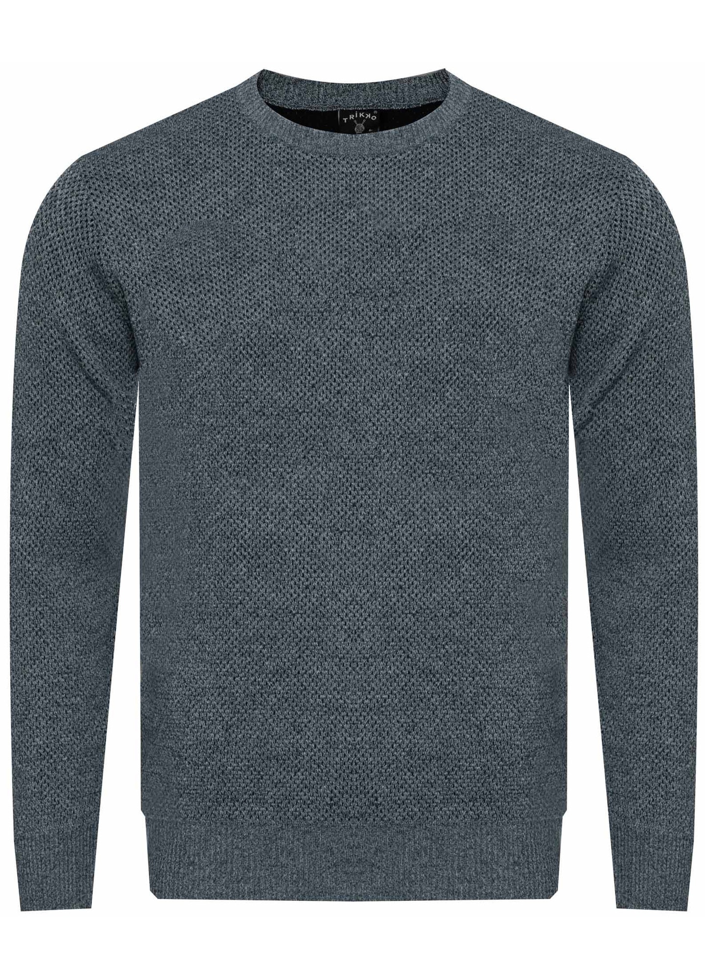 Pulover barbati, TRIKKO, 005, gri, lana, croiala regular fit, L INTL ...