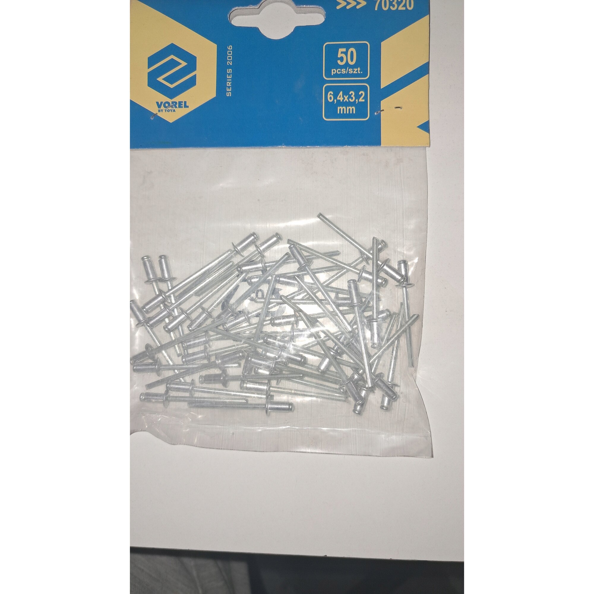 Set 50 Nituri Aluminiu 6.4x3.2mm, Vorel - eMAG.ro