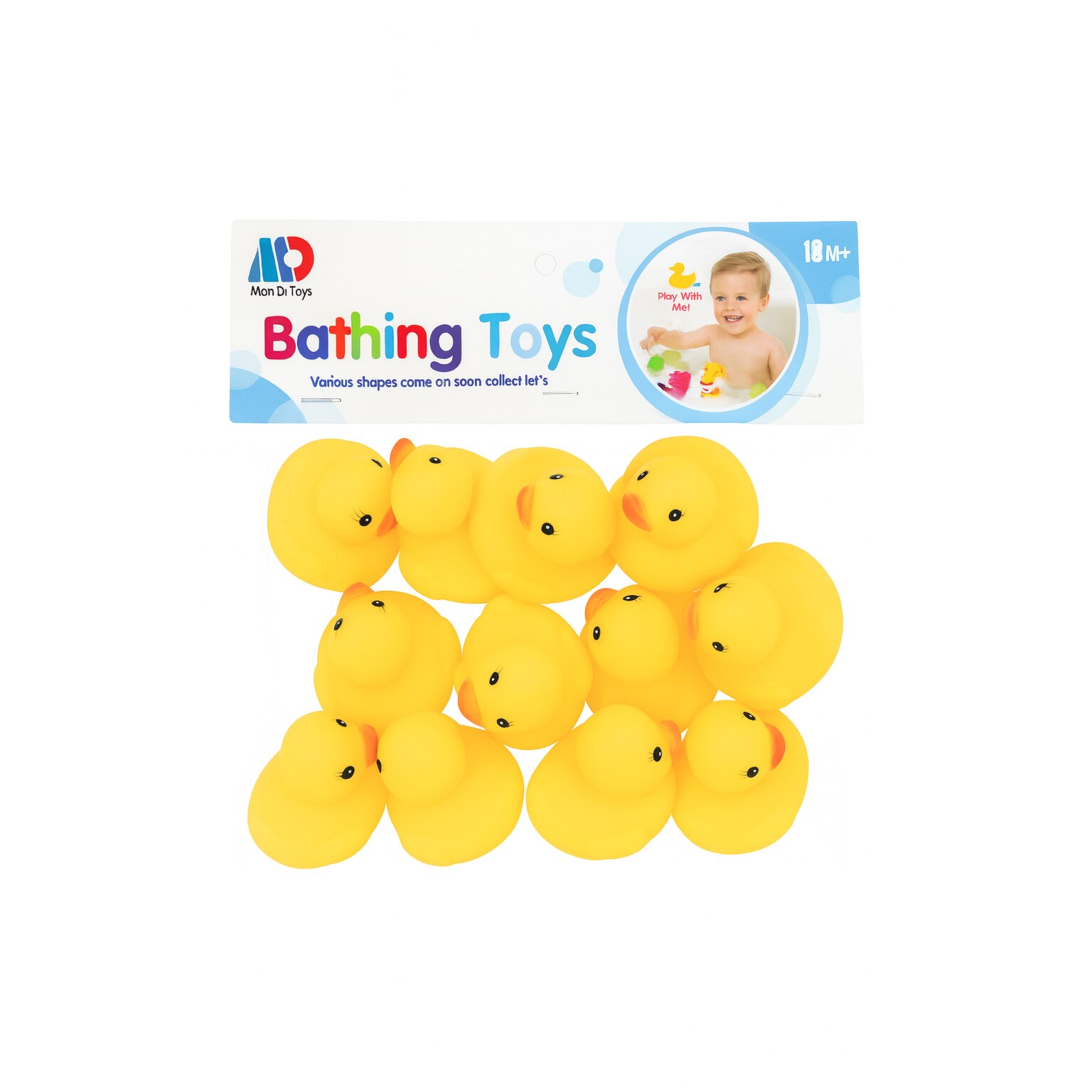 Set Jucării Baie 10 Ratuste Galbene, 23x23cm - eMAG.ro