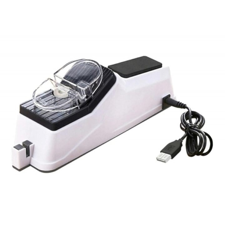 Aparat Electric pentru Ascutit Cutite, Alb, 23, 5 cm x 9 cm x 6, 5 cm ...