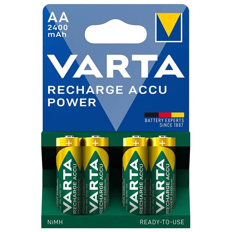 Set acumulatori AA Varta 2400mAh 4buc - eMAG.ro