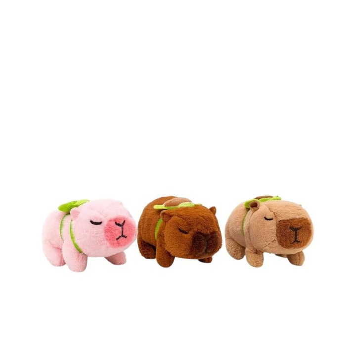 Set 3 capibara interactive de plus, cu muzica si mers, jucarie pentru ...