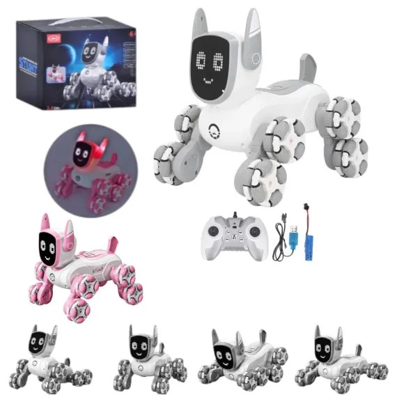 Catel Robot Interactiv, acrobatic cu lumini si muzica, 19x15x16cm ...