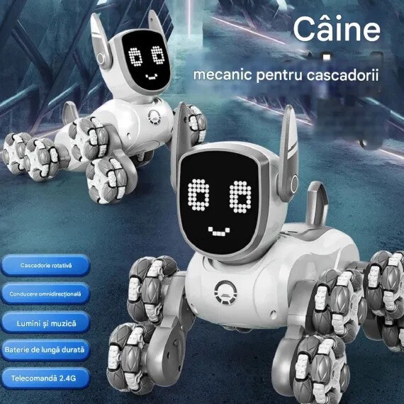 Catel Robot Interactiv, acrobatic cu lumini si muzica, 19x15x16cm ...