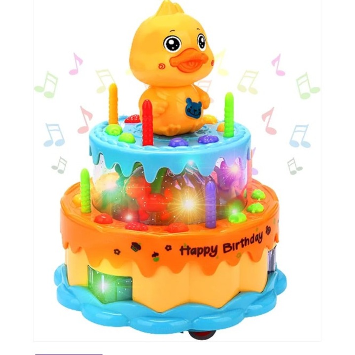 Jucarie interactiva, Toy Toy Toy, tort de ziua de nastere cu lumina si ...