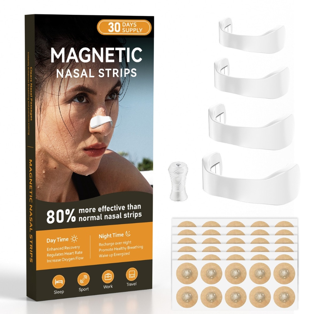 Dilatator Nazal Magnetic Binovation, 4 Benzi Magnetice, 60 Plasturi ...