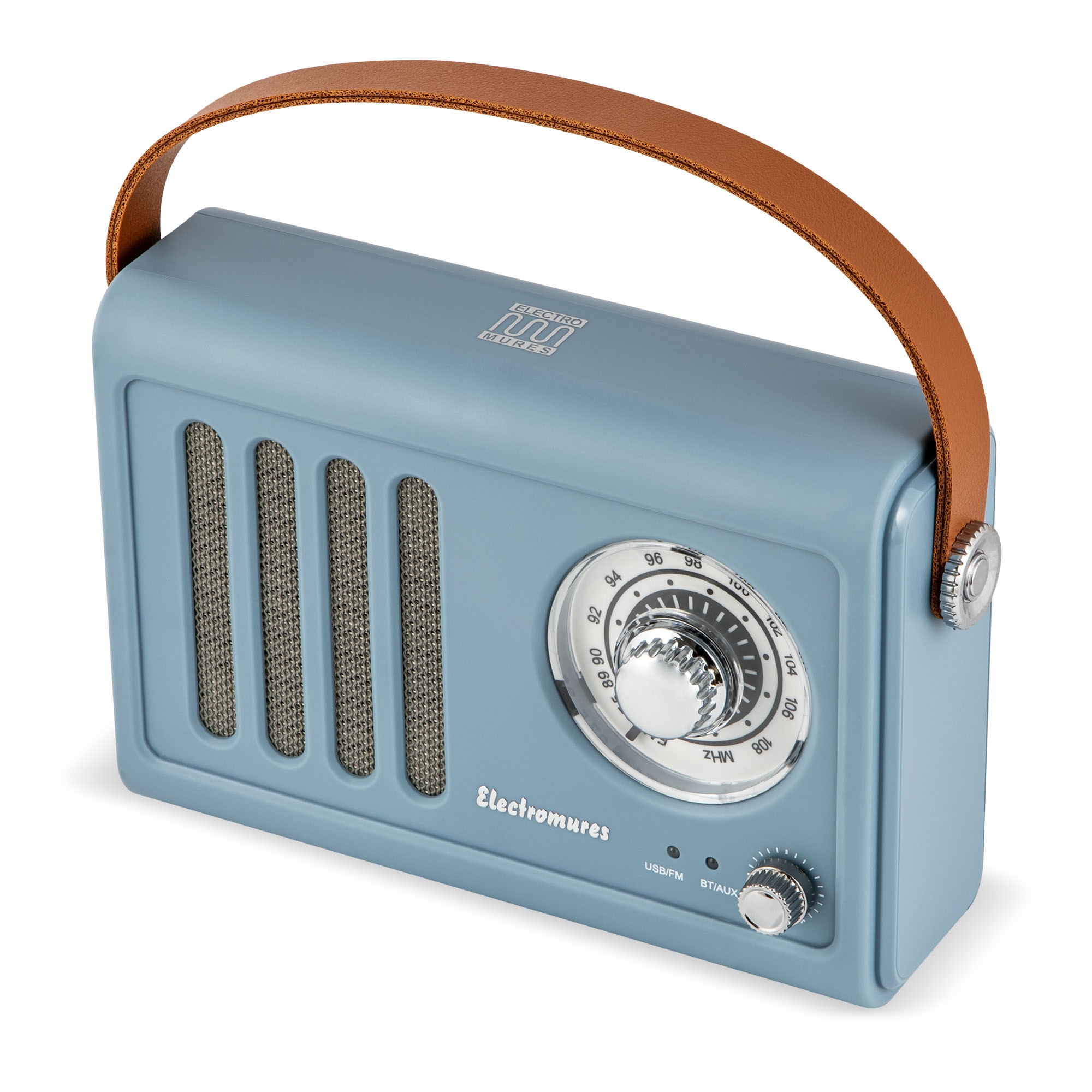 Radio retro cu difuzor Bluetooth Electromures EM 1006, 1500 mAh ...
