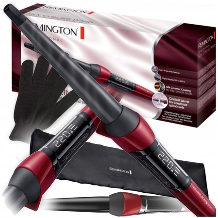 Ondulator conic Remington 13-25mm, 11 setari temperatura, ceramica, set ...