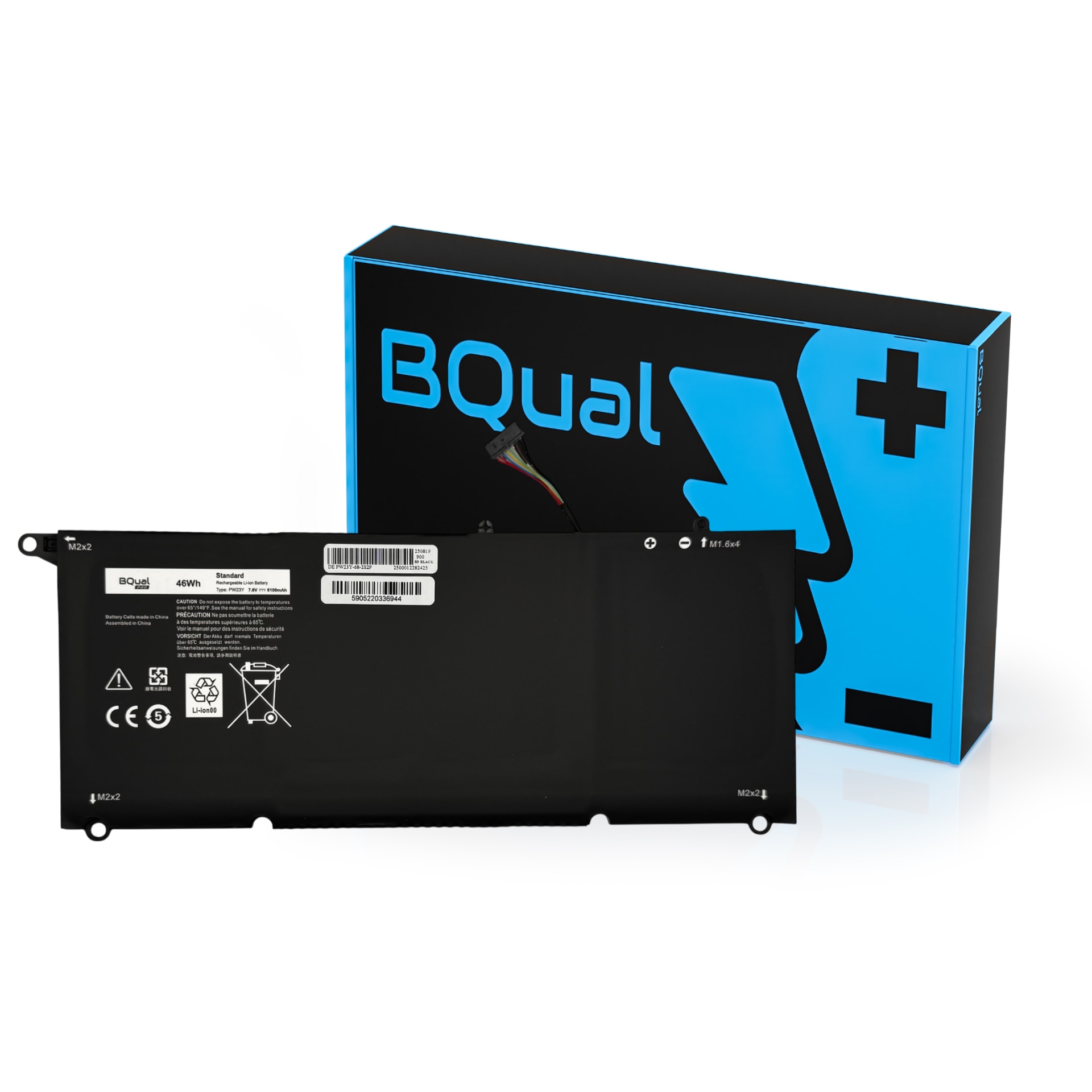 Baterie laptop BQual PRO, 6100mAh, 7.6V, pentru Dell XPS 13 9360 - eMAG.ro