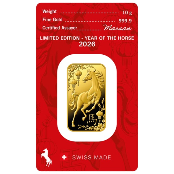 Lingou de aur 10 grame Argor-Heraeus – 999, 9‰ ( 24K ) Editie limitata ...