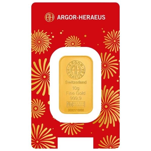 Lingou de aur 10 grame Argor-Heraeus – 999, 9‰ ( 24K ) Editie limitata ...