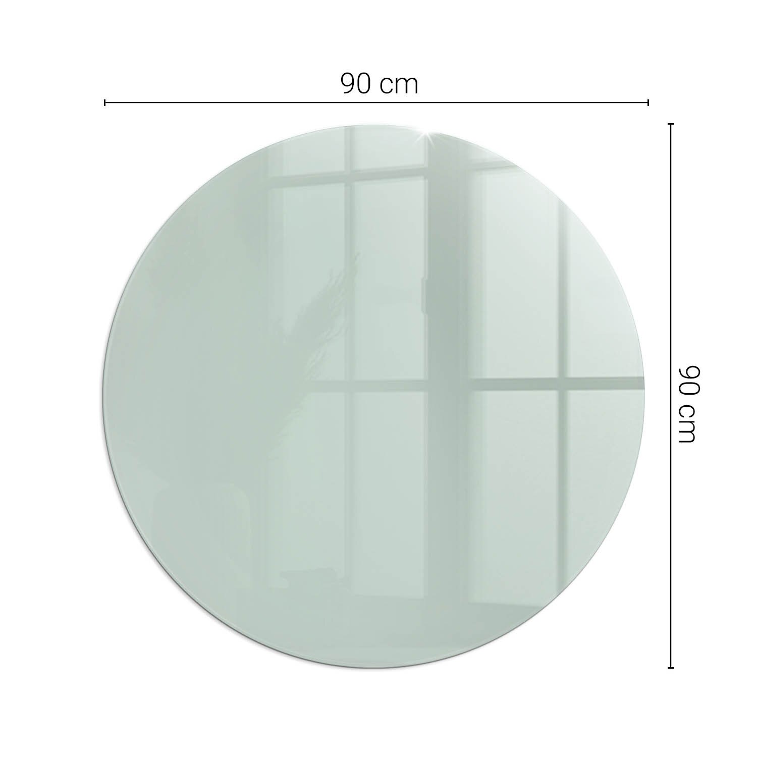 Placa sub semineu, Coloray, Rotunda, Culoare Verde Deschis, fi90 cm ...