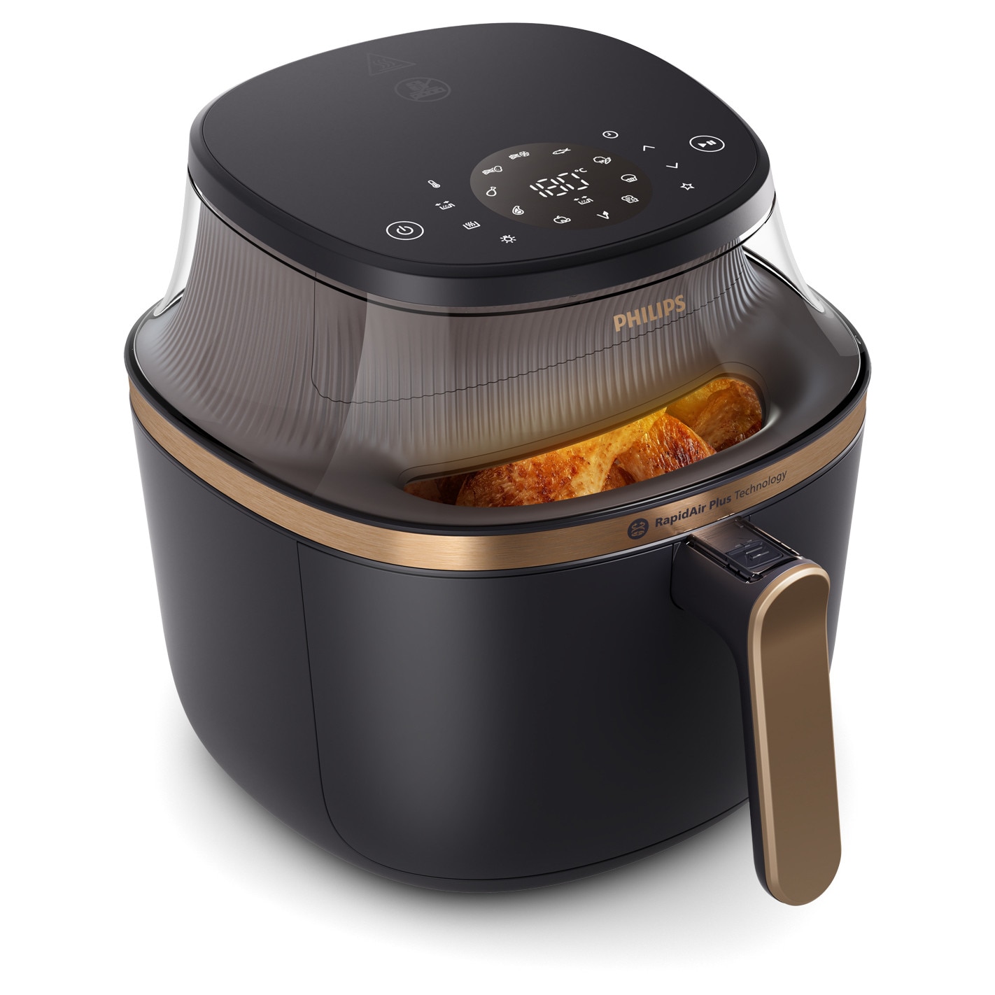 Фритюрник Philips Airfryer 3000, 6,2 л, черен, тъч контрол, технология ...