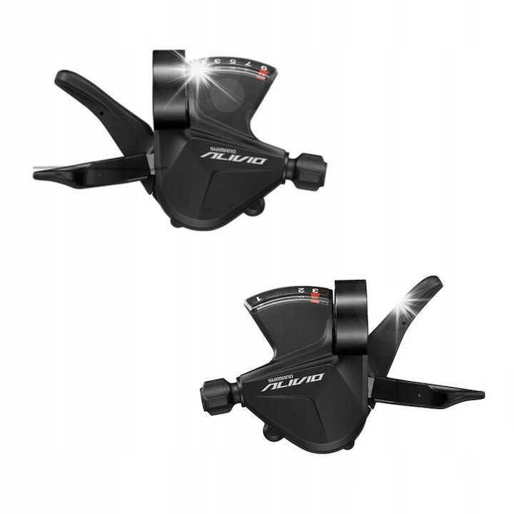 Manete schimbator Shimano Alivio SL-M3100 set 3x9, negru, cu linki ...