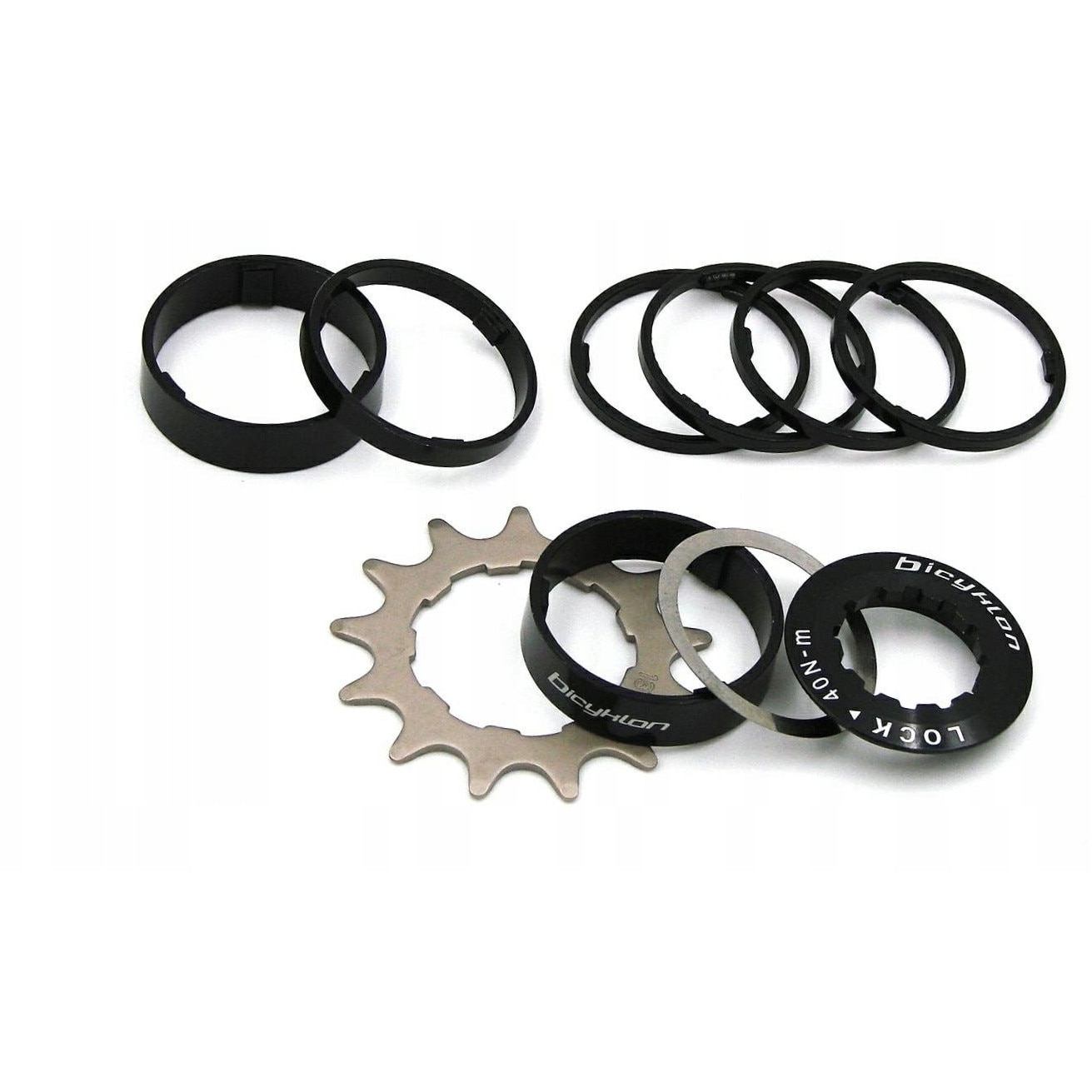 Pinion bicicleta Bicyklon, set Single Speed, 13T, violet, 7 distantiere ...