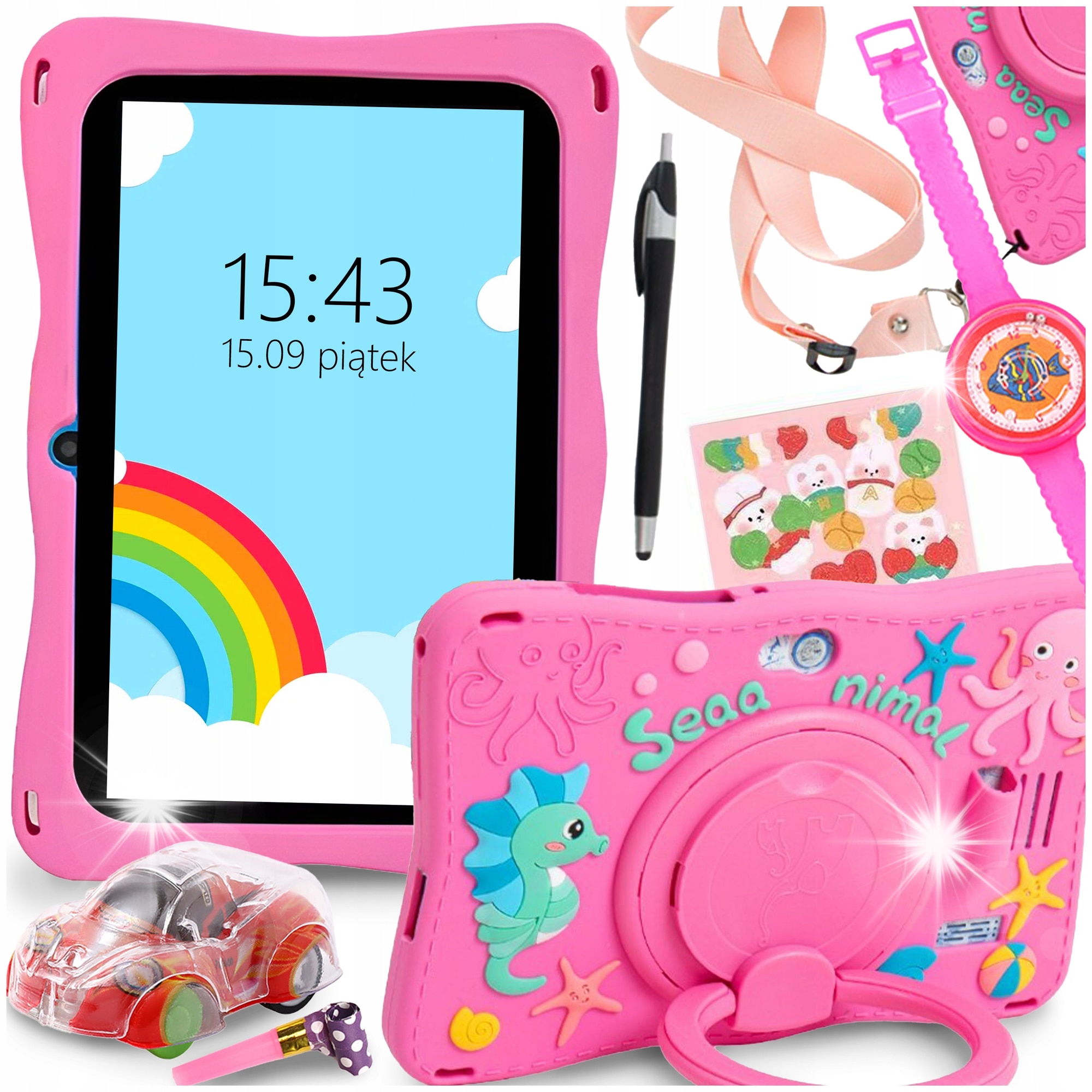 Oktató tablet gyerekeknek 7", 4/64GB, WiFi, szett tokkal - eMAG.hu