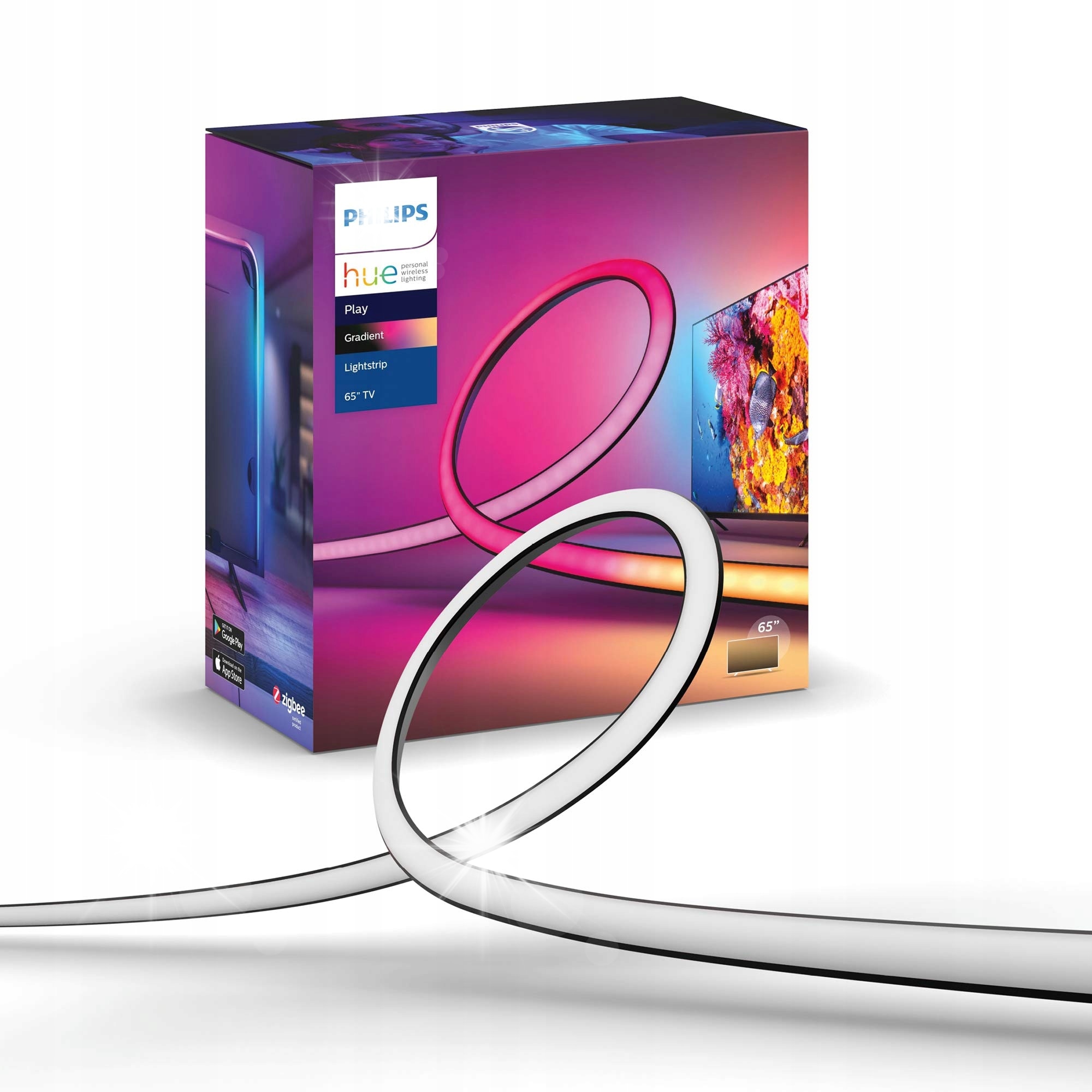Banda LED Philips Hue Play 65", efecte de iluminare surround - eMAG.ro
