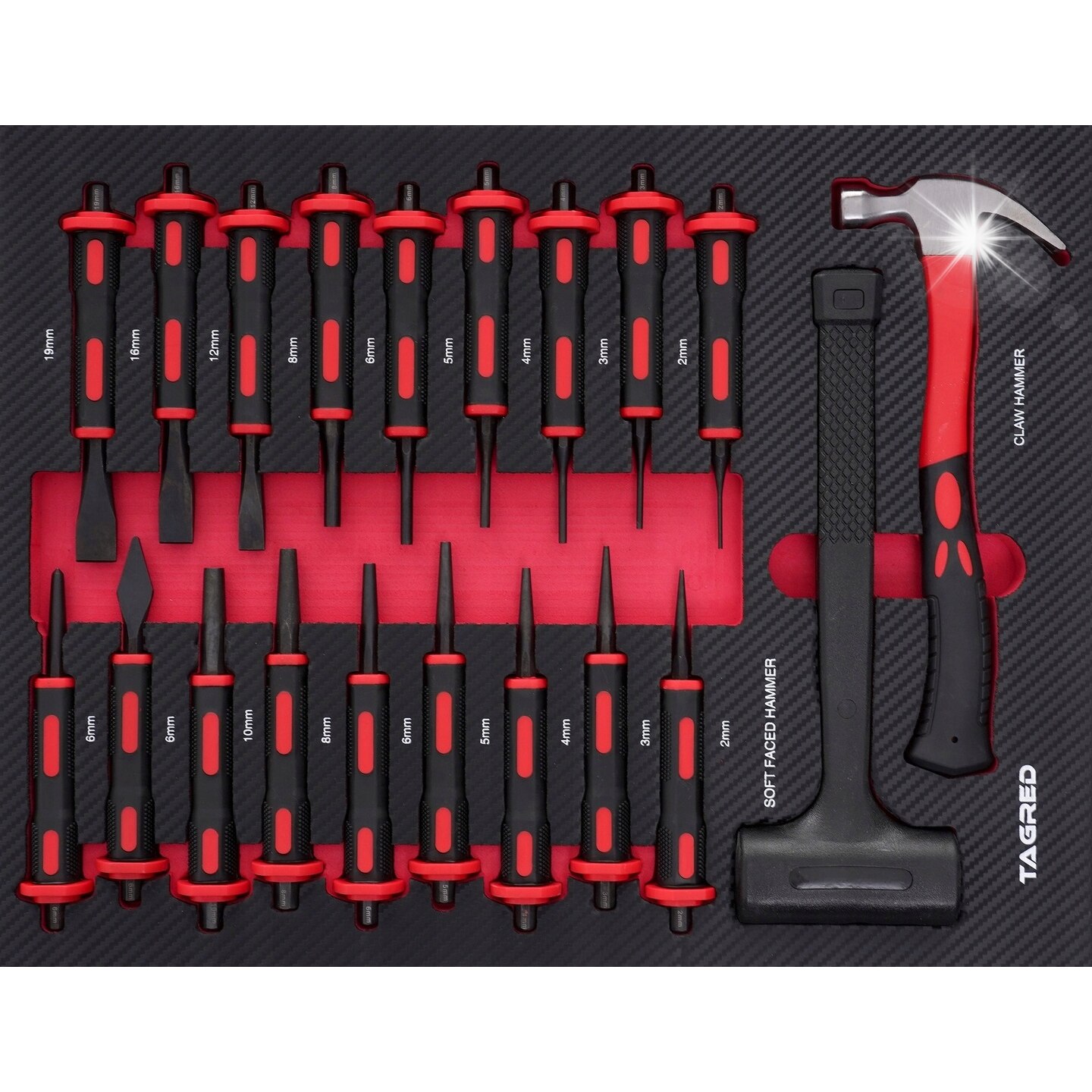 Set chei imbus cu maner tip T, Tagred, 18 elemente, otel crom-molibden ...
