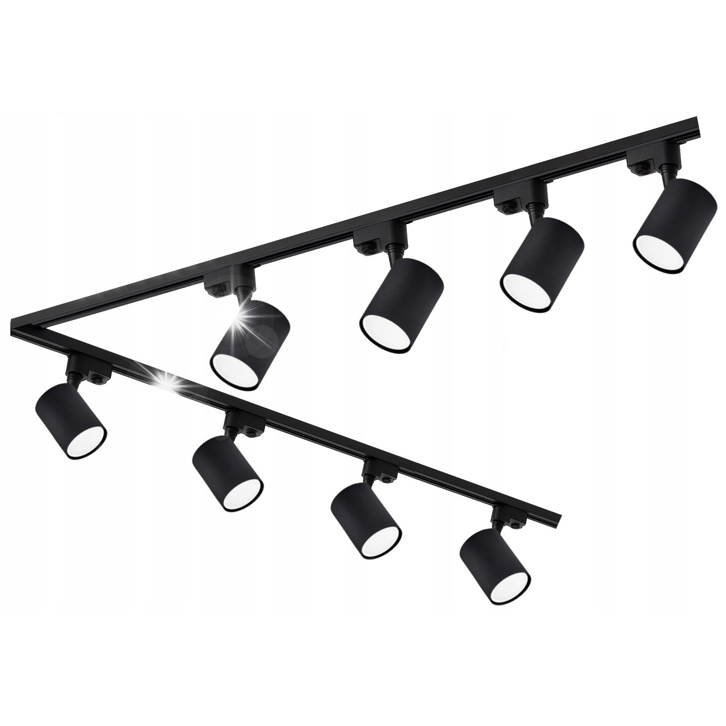 Set Spoturi 2m + 2m, 8x Gu10, Lampa Reflector - eMAG.ro