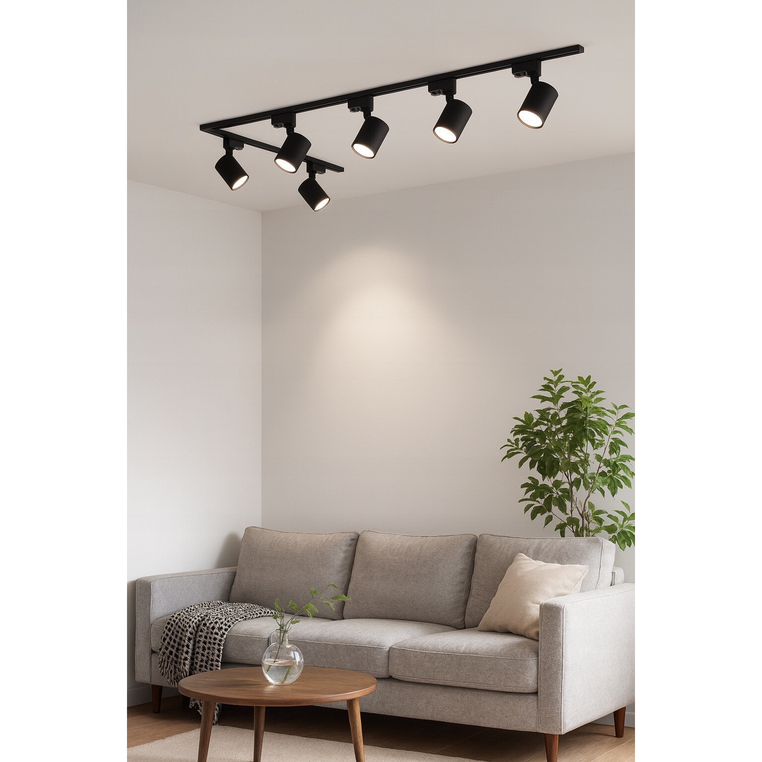 Set Spoturi 2m + 2m, 8x Gu10, Lampa Reflector - eMAG.ro