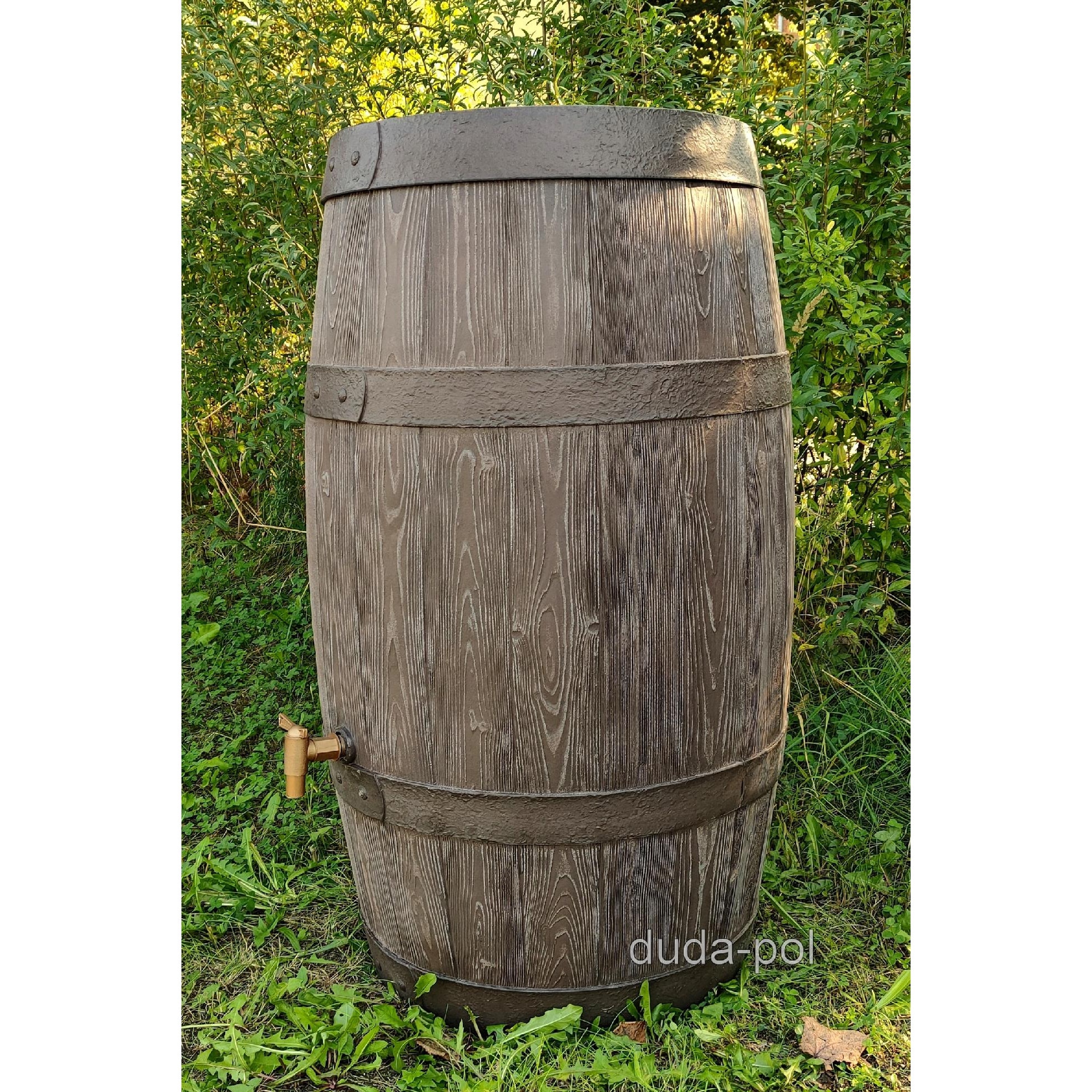 Butoi pentru apa de ploaie, Duda-Pol, 250 l, cu robinet, plastic ...