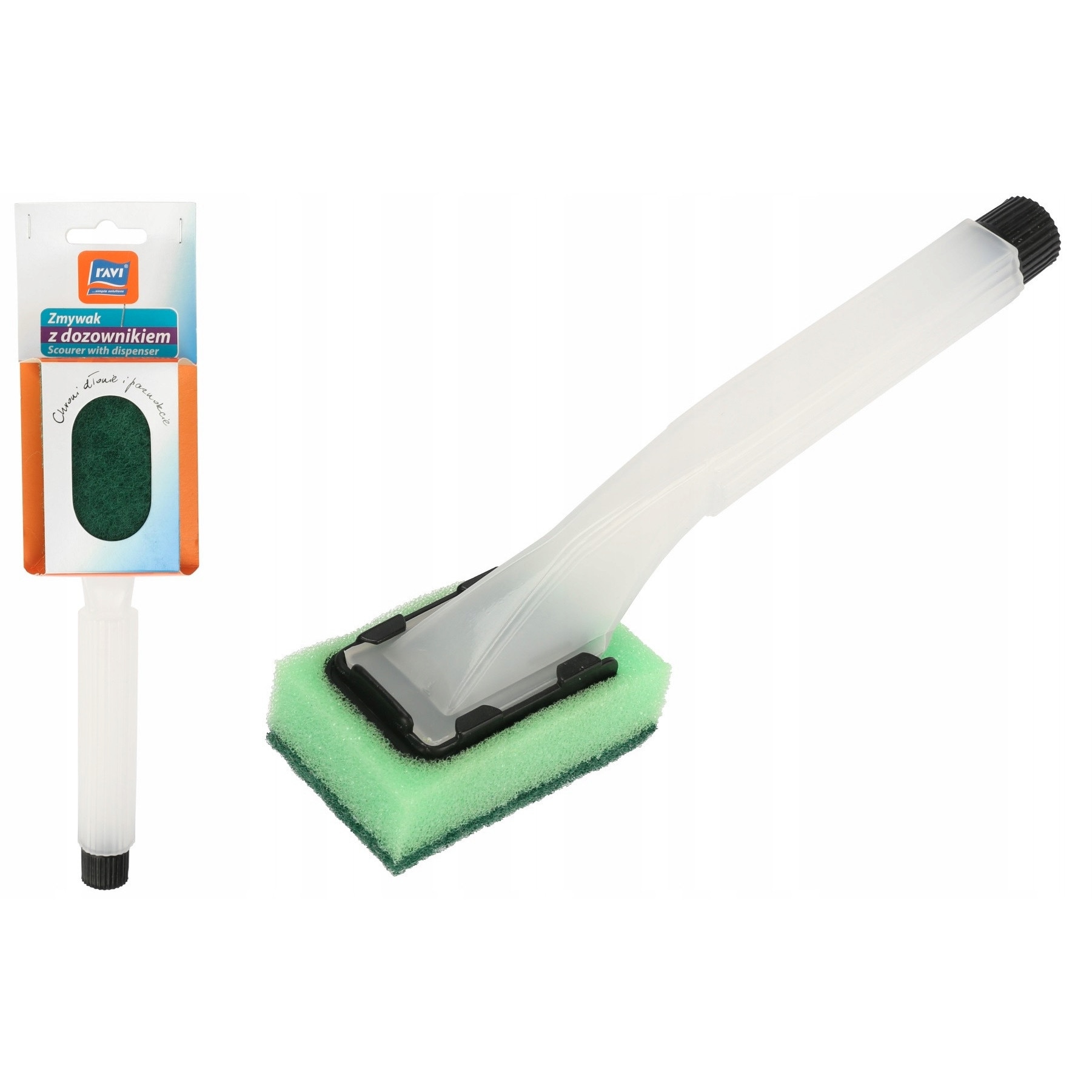 Burete de bucatarie Ravi cu dozator detergent, ergonomic, material ...