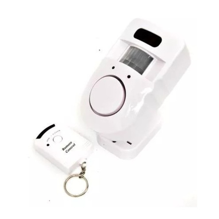 Detector miscare cu alarma incorporata +telecomanda - eMAG.ro
