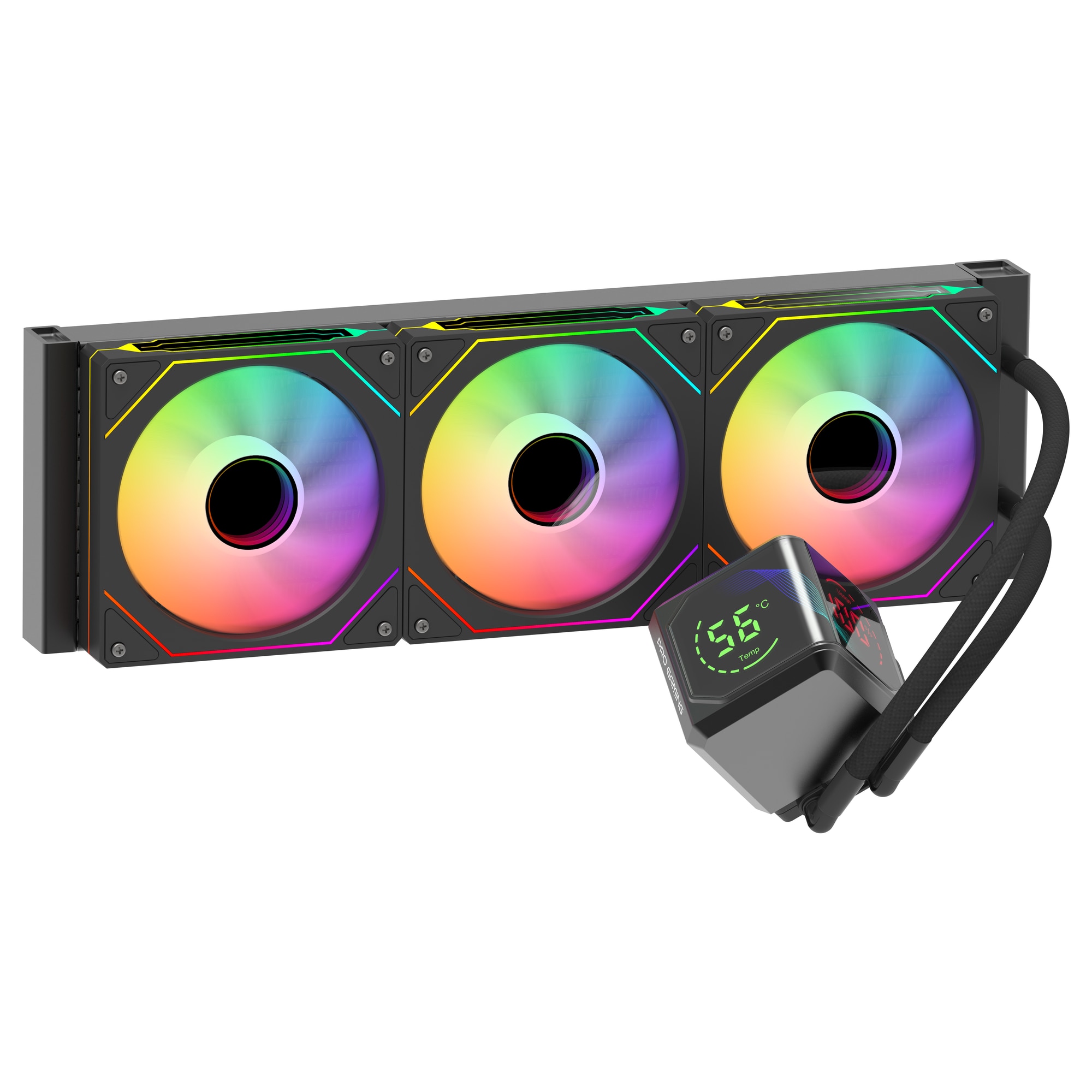 Cooler CPU AIO ProGaming IcePulse360, display digital cu senzori de ...