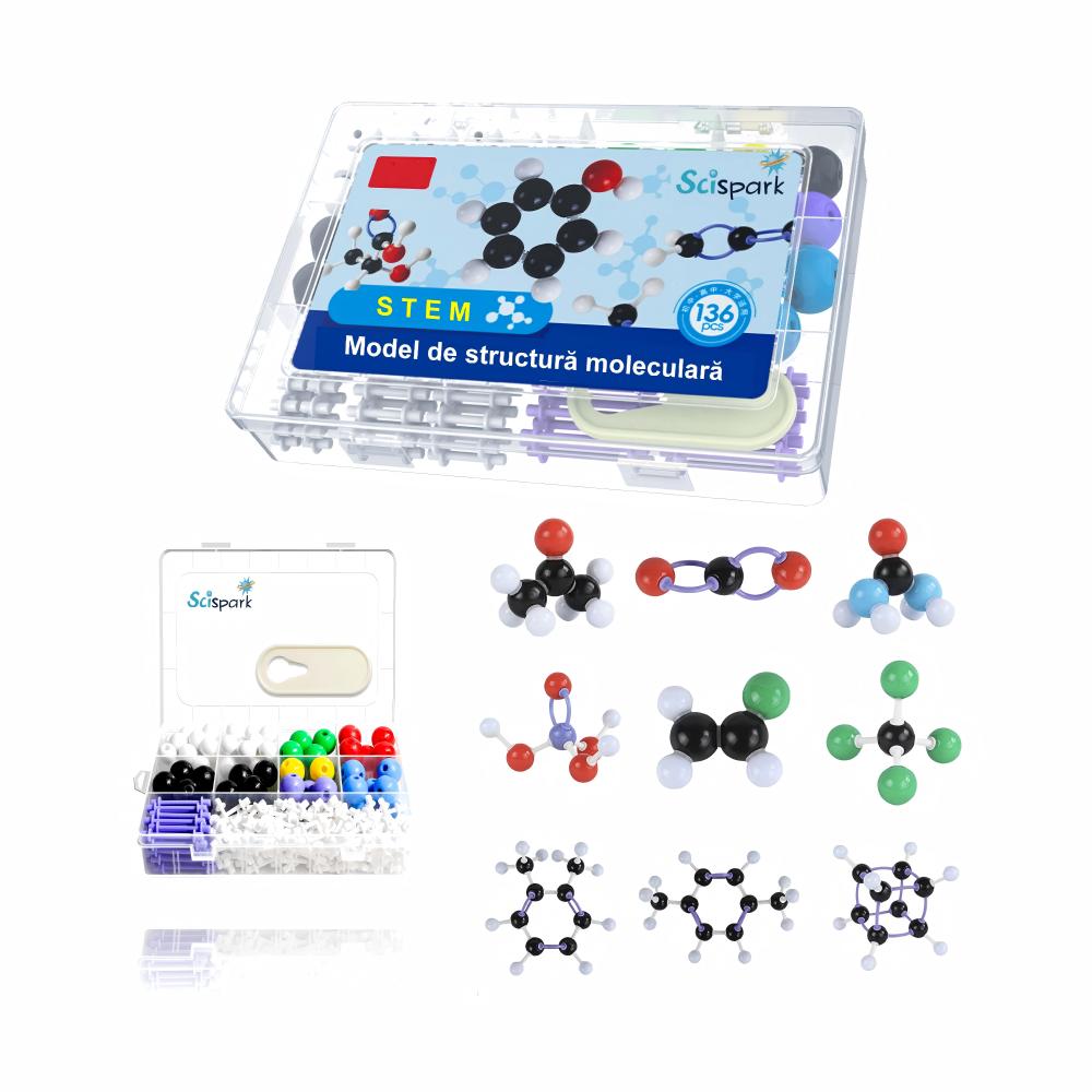 Set STEM de experimente chimice cu model molecular, instrument didactic ...