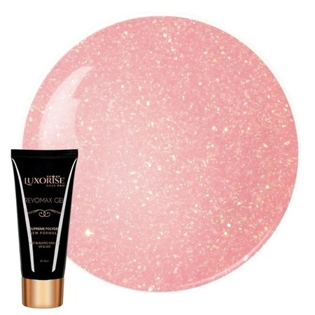 UV гел Luxorise Polygel Rose Quartz, 15ml, розов - eMAG.bg